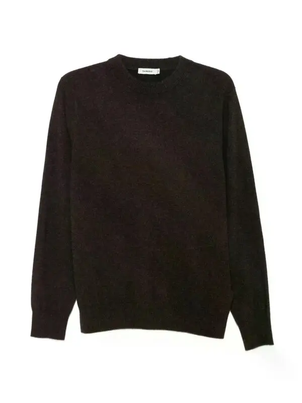 Sandro Round-collar Long-sleeve Sweater