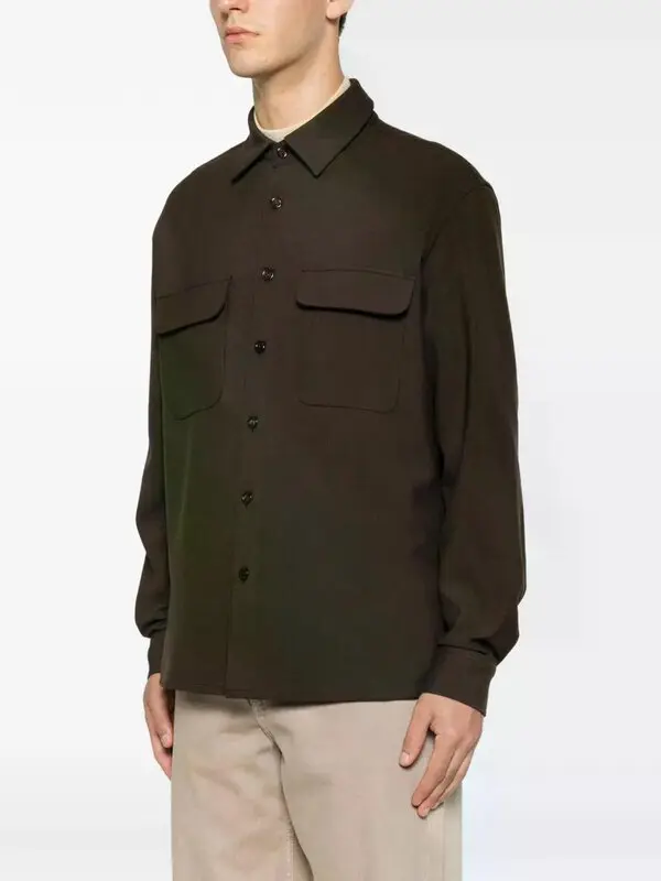Sandro Button-up Flap-pocket Shirt
