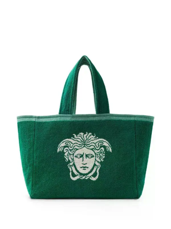 Versace Cotton-terry Jacquard Tote