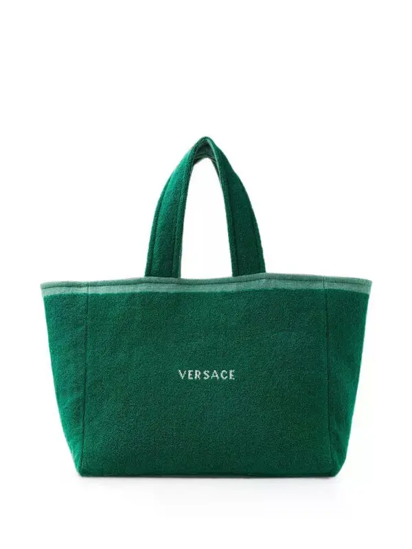 Versace Cotton-terry Jacquard Tote