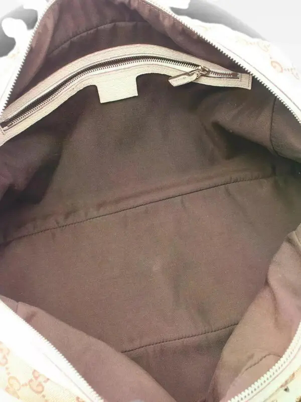 Gucci 2000s Mini Bamboo Gg Canvas Tote Bag