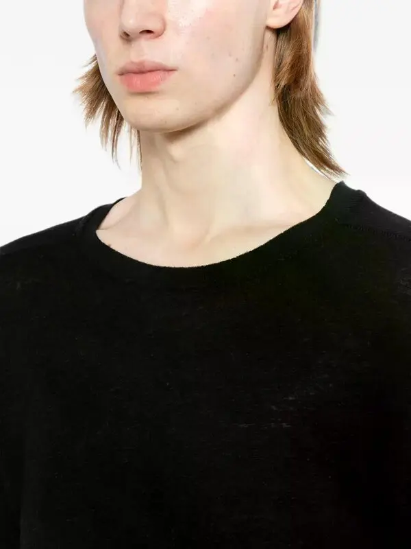 THOM KROM Raw-edge Panelled T-shirt