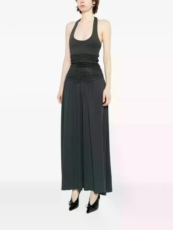 AYA MUSE Ruched Waist Maxi Dress