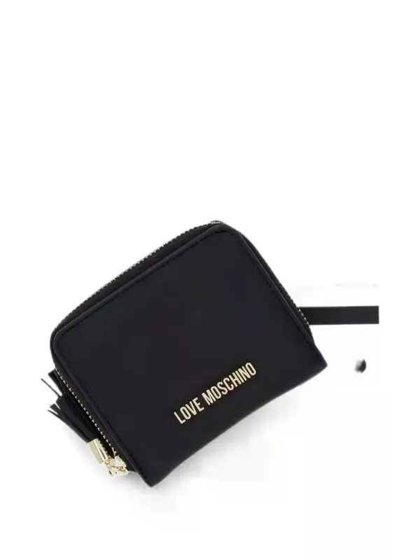 Moschino Tassel Zip Wallet - Black