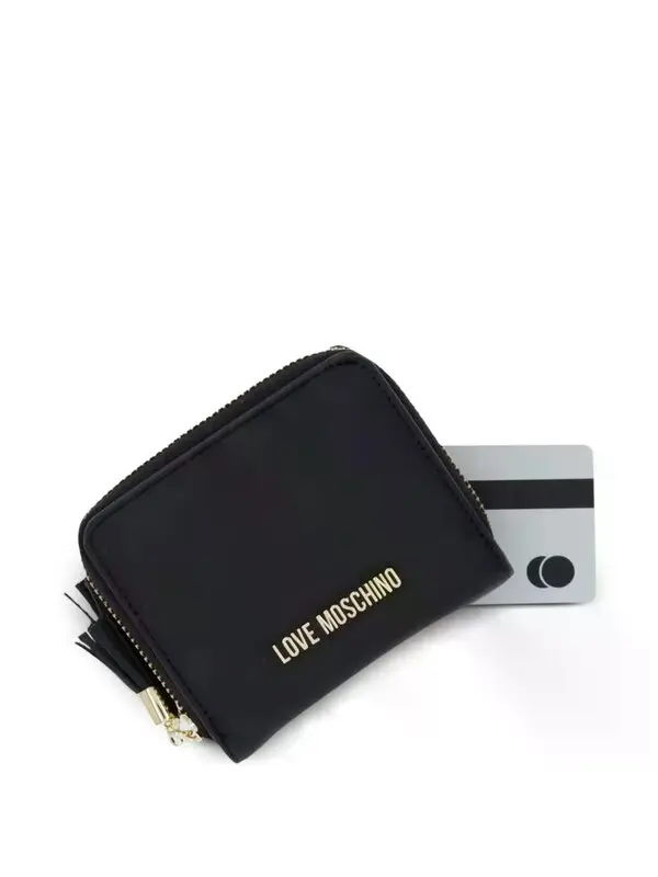 Moschino Logo-plaque Zip Wallet