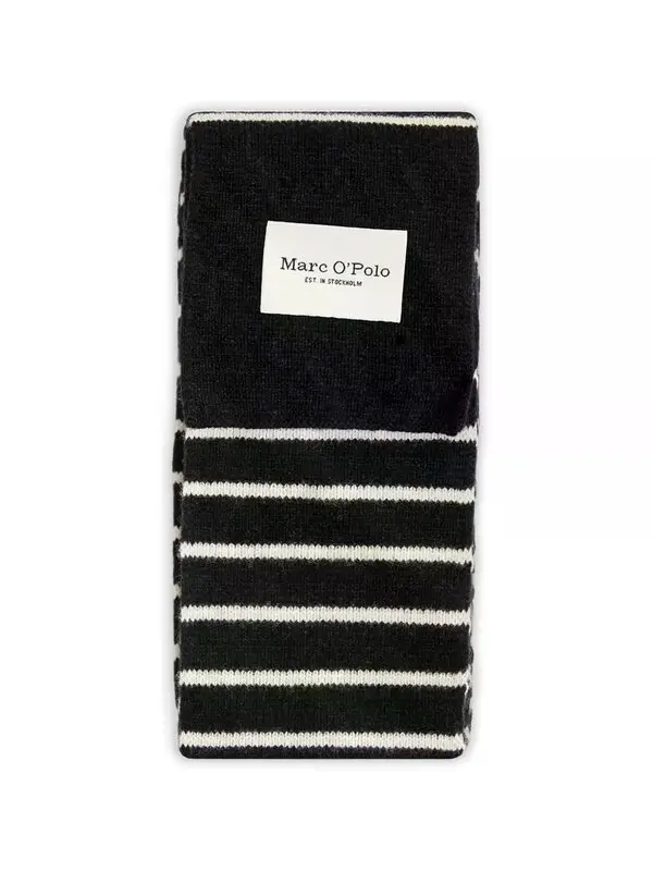 Marc O'polo Striped Wool Scarf