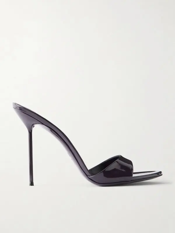 Paris Texas Lidia 105 Patent Leather Mules - Purple