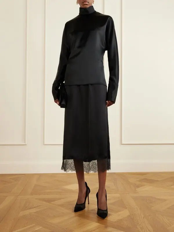 GIANVITO ROSSI 95 Mesh-trimmed Suede Pumps