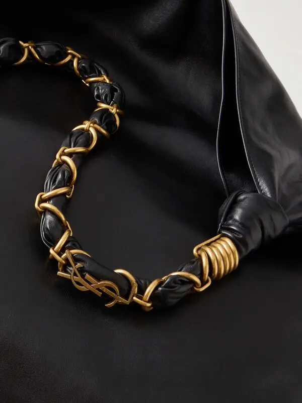 Saint Laurent Amalia Leather Shoulder Bag