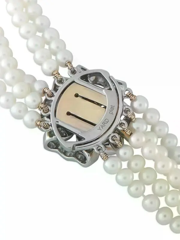 RAYMOND C. YARD Diamond And Pearl Five-strand Necklace