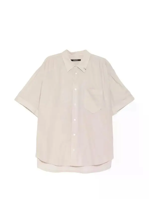 SONGZIO Graphic-embroidered Shirt - Neutrals