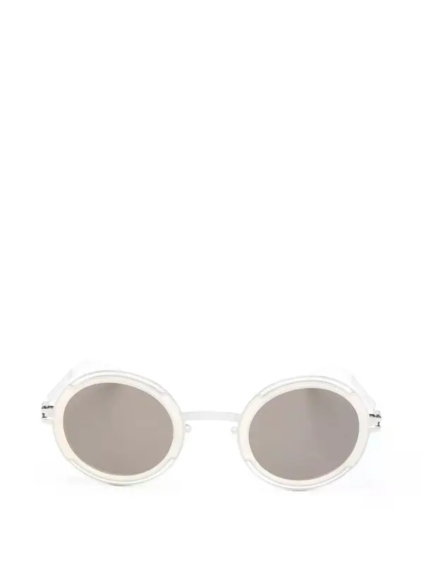 Mykita Pearl Round-frame Sunglasses - White