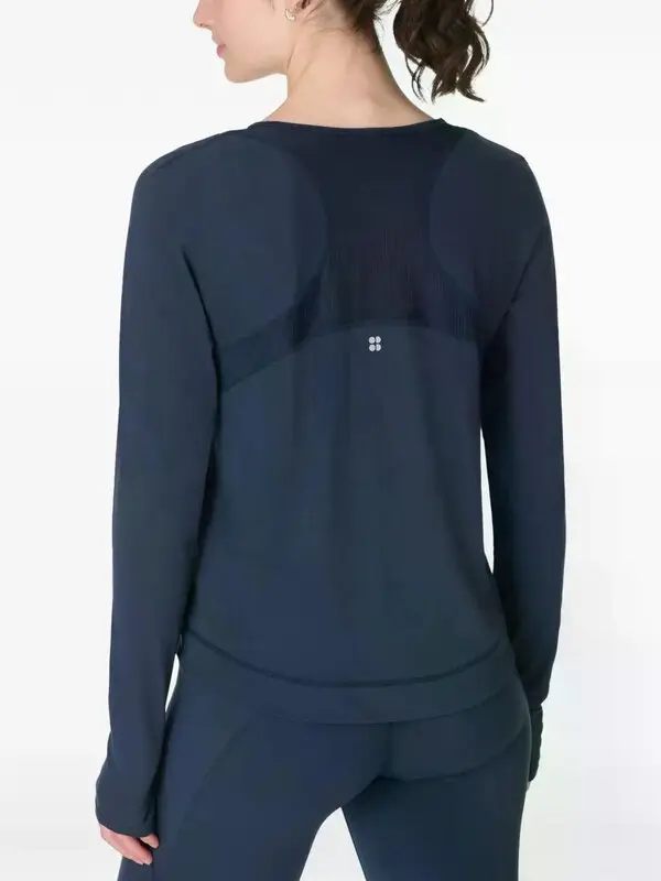 Sweaty Betty Breathe Easy Mesh-panelled Thumb-slot Top