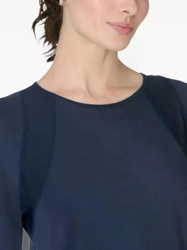 Sweaty Betty Breathe Easy Mesh-panelled Thumb-slot Top