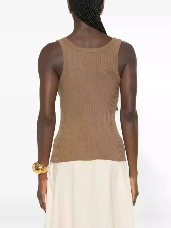 Enza Costa Scoop-neck Tank Top