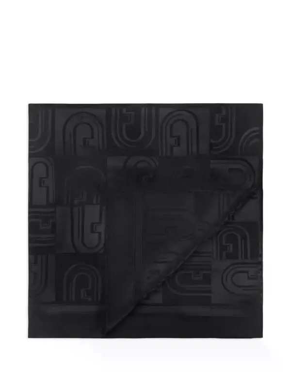 Furla Monogram Scarf - Black