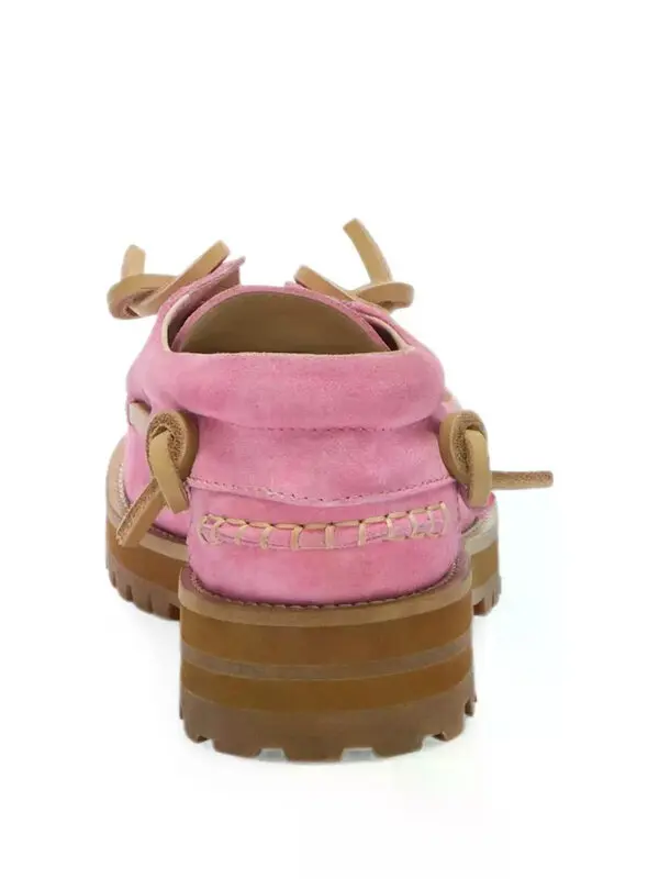 Moschino Lace-up Lug-sole Loafers