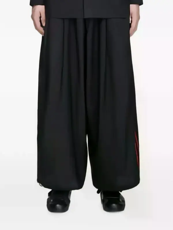 Y3 Logo Print Drawstring Waist Trousers