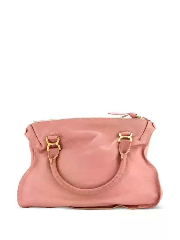 Chloé Marcie Leather Shoulder Bag - Pink