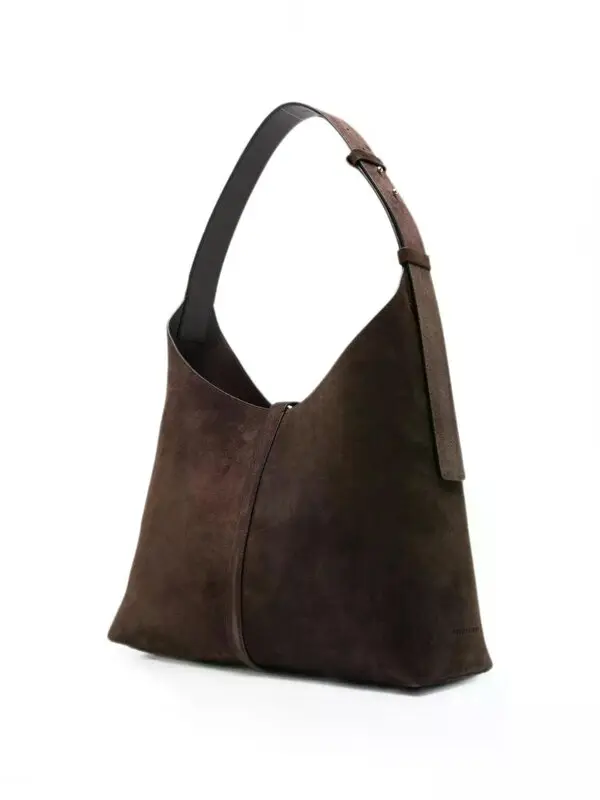 Strathberry Suede Bar-detail Shoulder Bag