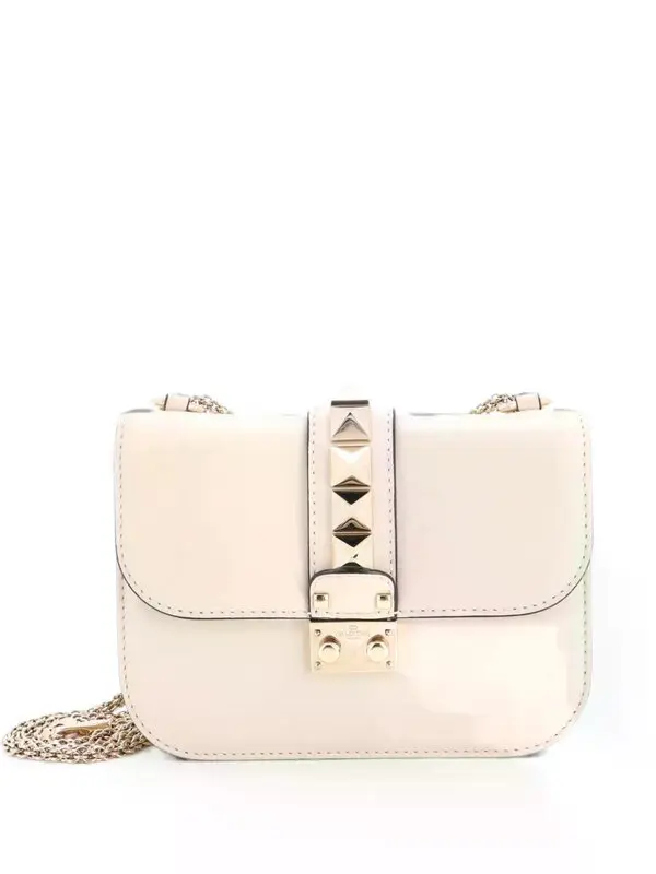 Valentino Garavani Glam Lock Leather Small Shoulder Bag