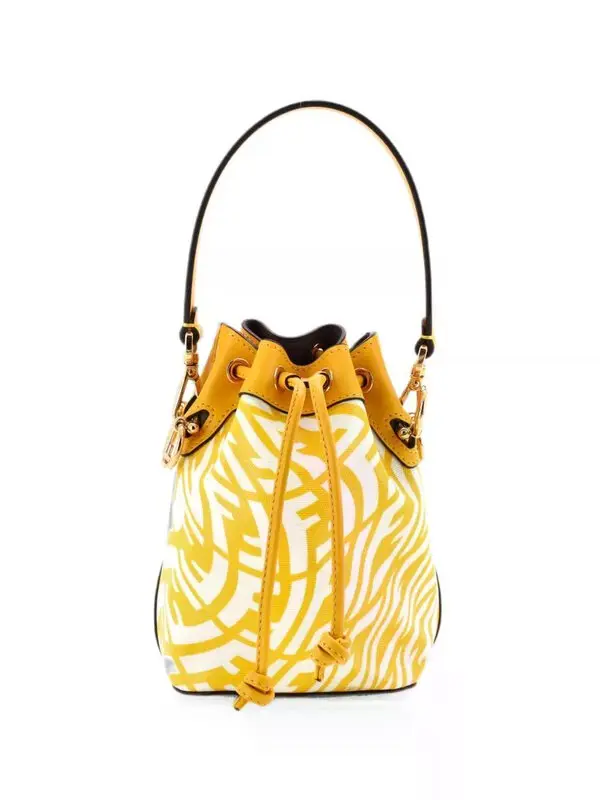 Fendi Mon Tresor Vertigo Zucca Coated Canvas Mini Bucket Bag