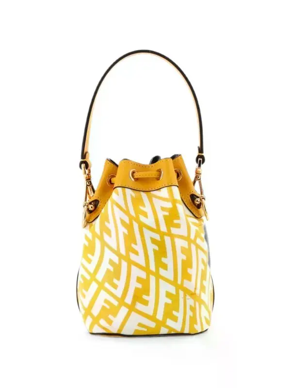 Fendi Mon Tresor Vertigo Zucca Coated Canvas Mini Bucket Bag