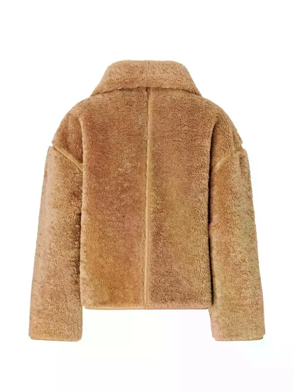 Pinko Faux-shearling Zip-up Jacket