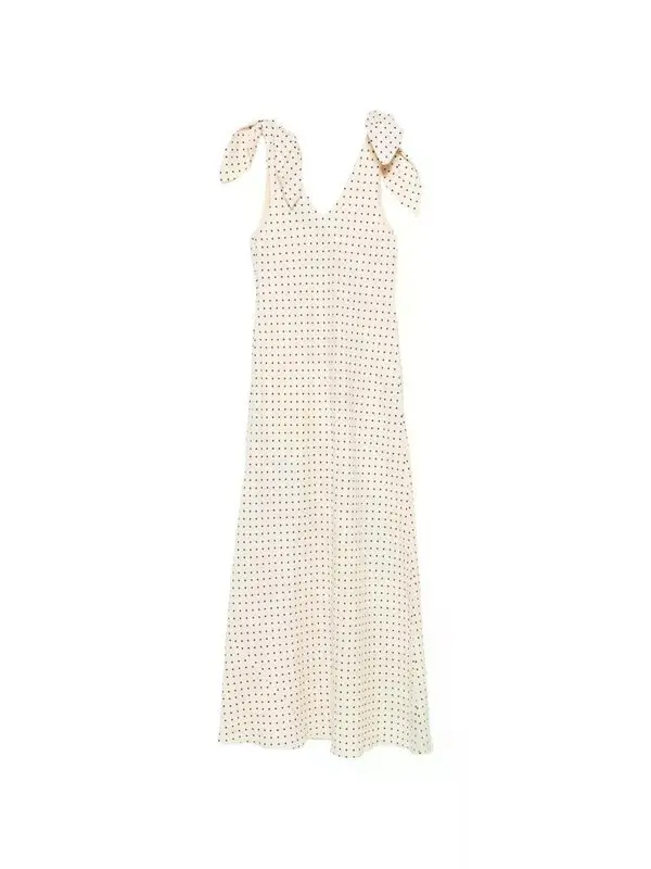 Faithfull The Brand Solana Polka-dot Maxi Dress