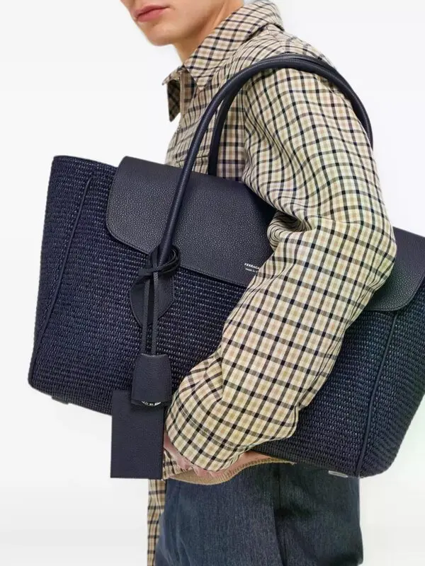 FERRAGAMO East-west Tote Bag - Blue