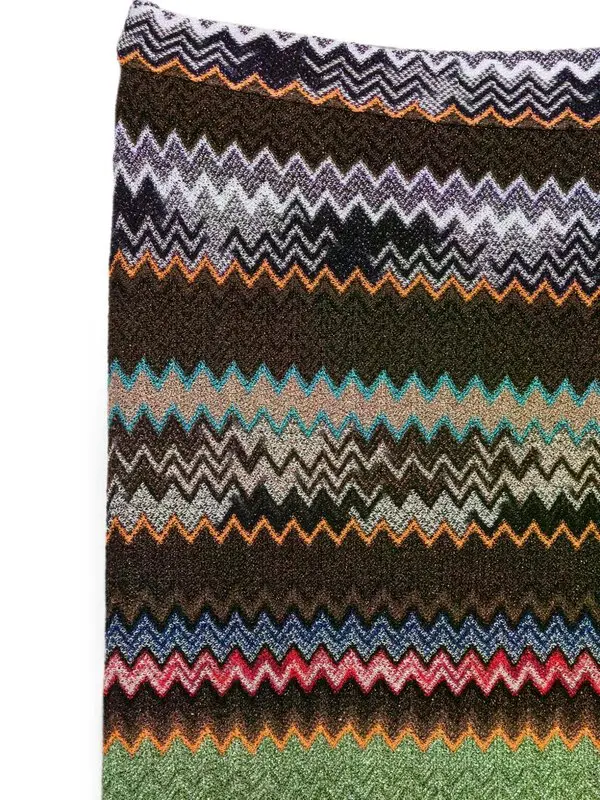 Missoni Zigzag-knit Fringed-edge Pareo