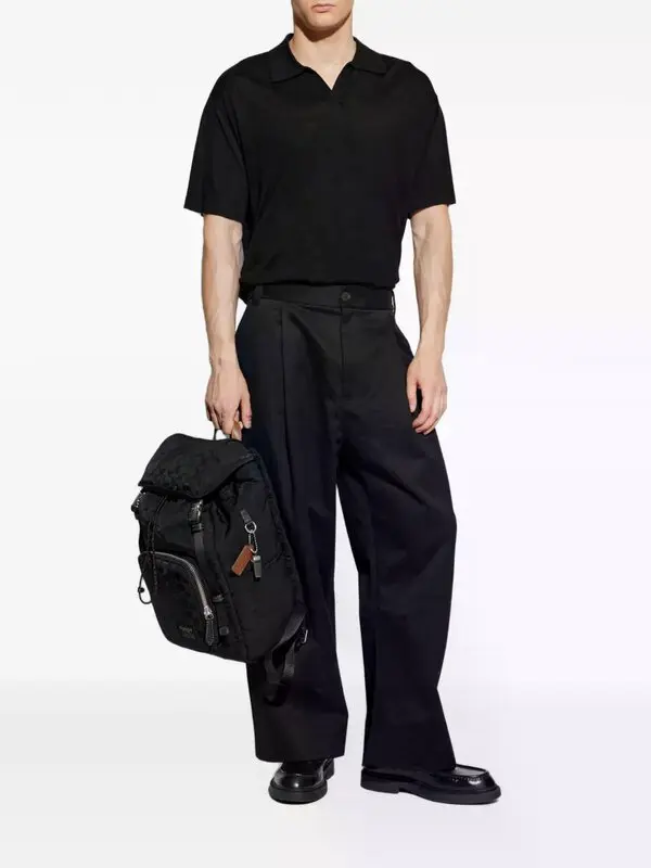 FRAME Short-sleeve Knitted Polo Shirt