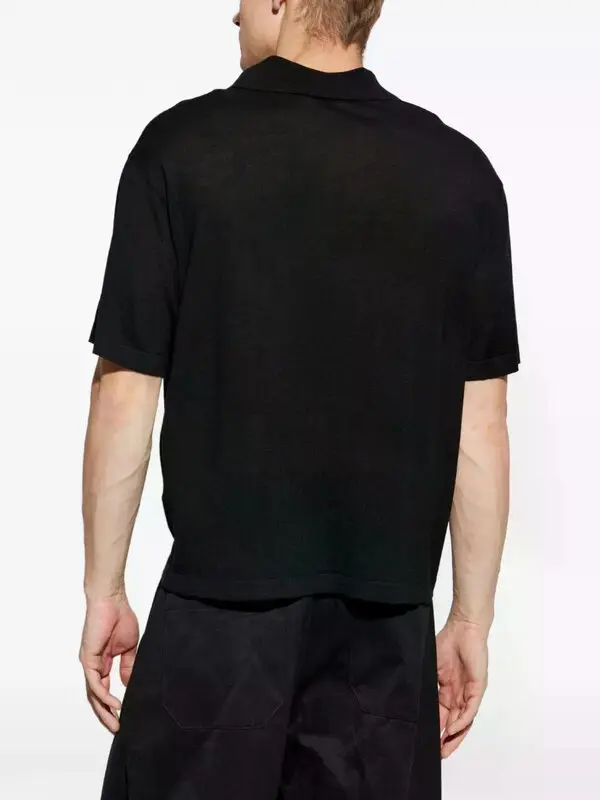 FRAME Short-sleeve Knitted Polo Shirt