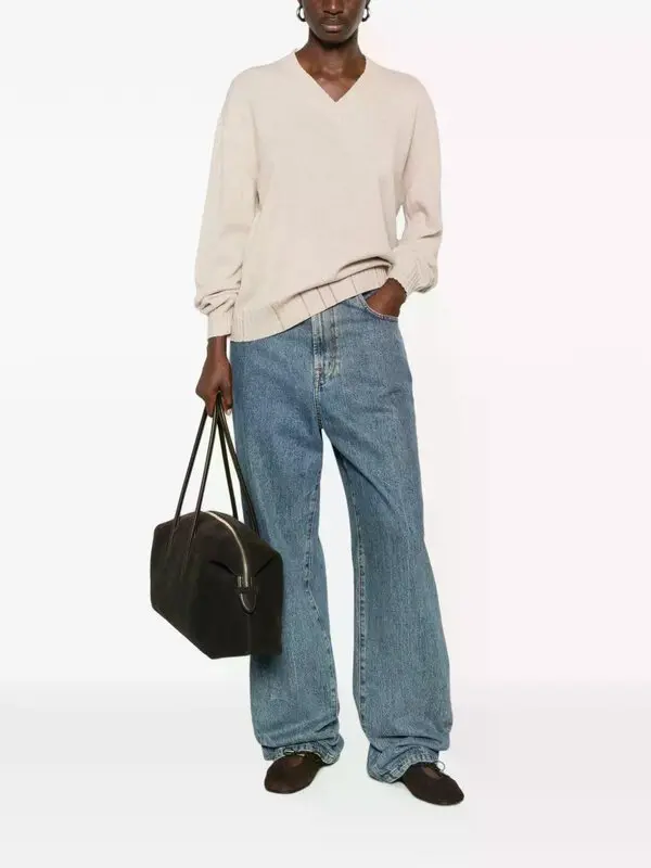 Fabiana Filippi V-neck Ribbed Trim Sweater
