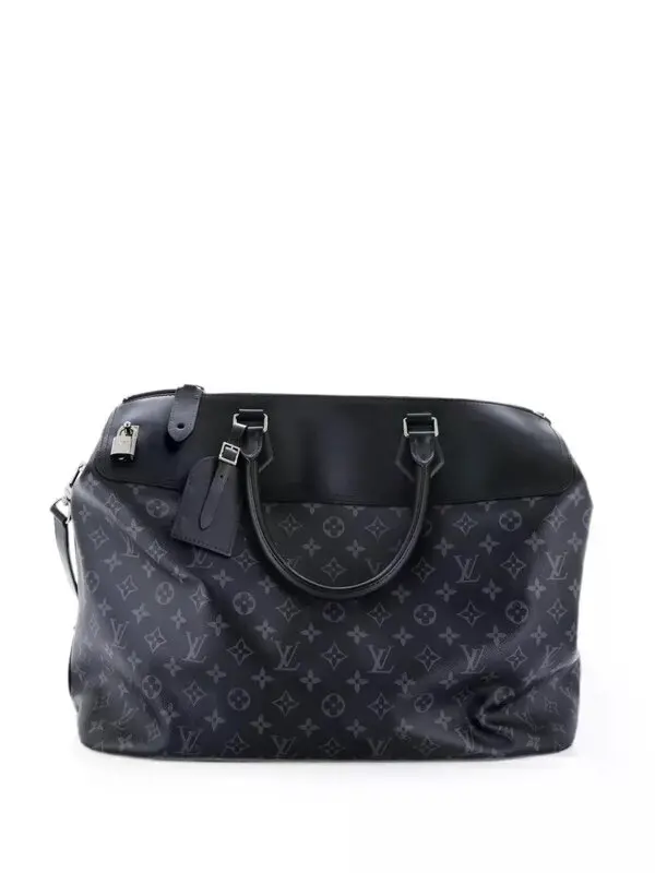 LOUIS VUITTON Greenwich Nm Handbag Monogram Eclipse Canvas Travel Bag - Black