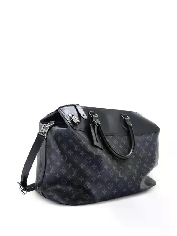 LOUIS VUITTON Monogram Eclipse Canvas Greenwich Nm Travel Bag - Black