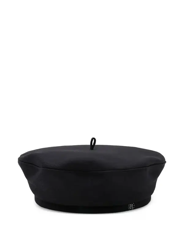 Ruslan Baginskiy Monogram-embellished Beret - Black