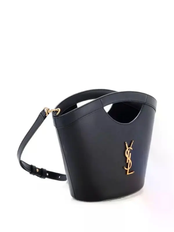 Saint Laurent Celia Tote Leather Mini Bucket Bag