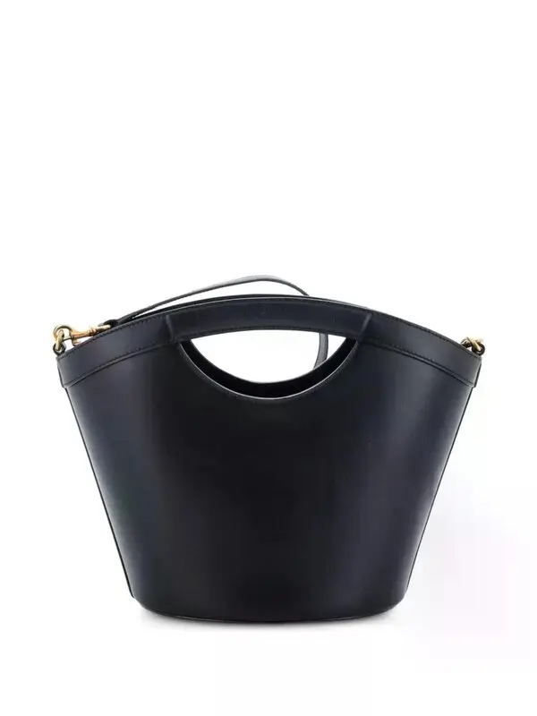 Saint Laurent Celia Leather Mini Bucket Bag - Black