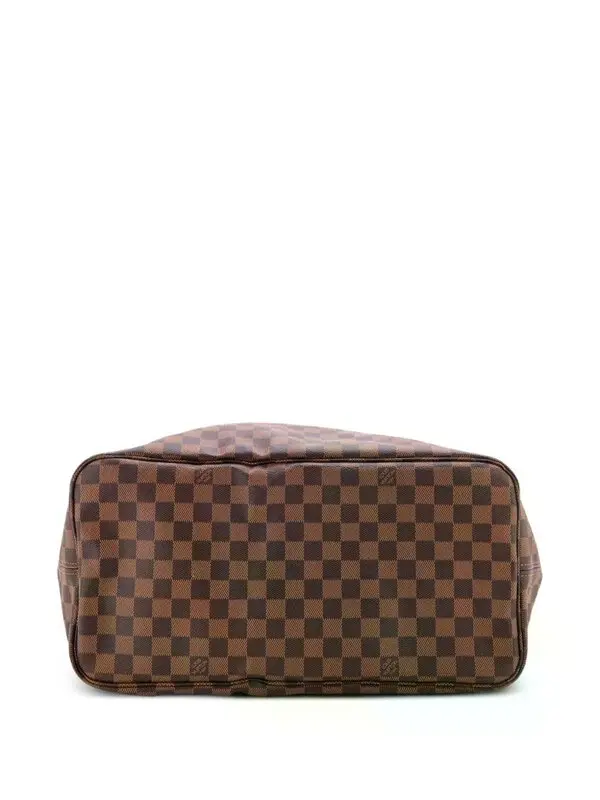 LOUIS VUITTON Damier Ebene Neverfull Gm Tote Bag - Brown