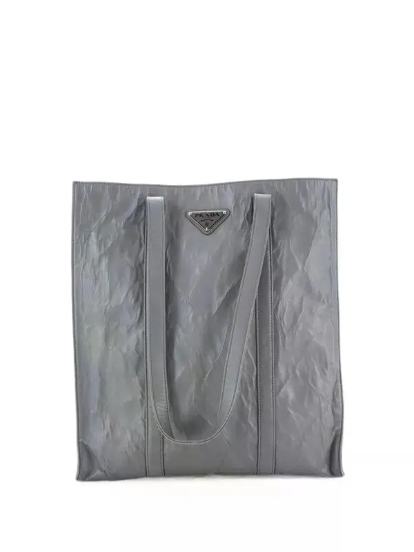 Prada Shopper Nappa Antique Small Tote Bag