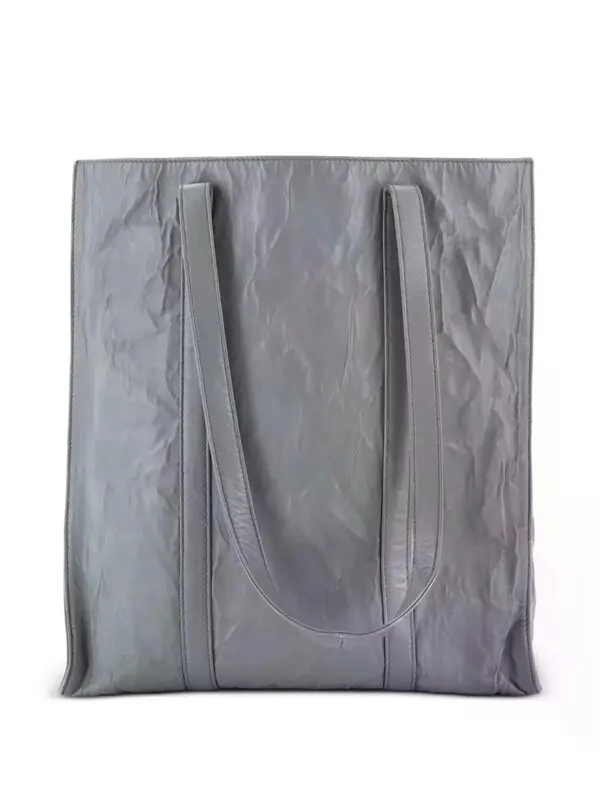 Prada Nappa Antique Small Tote Bag - Grey
