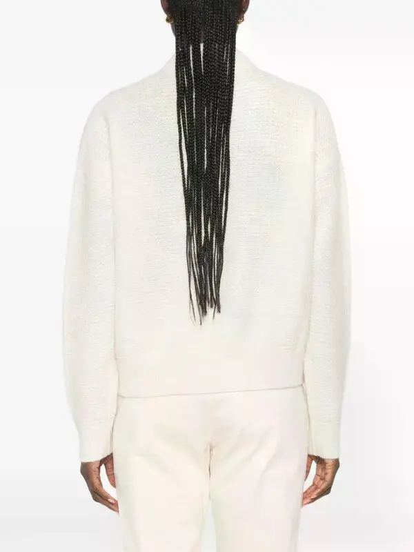 Fabiana Filippi Zip-up Waffle-knit Cardigan