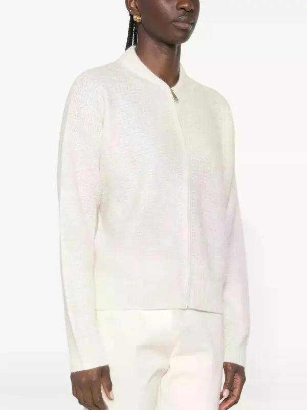 Fabiana Filippi Zip-up Waffle-knit Cardigan