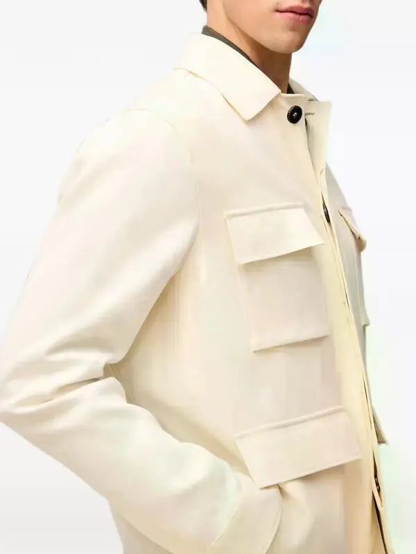 RETORI Pocket-detail Linen Jacket