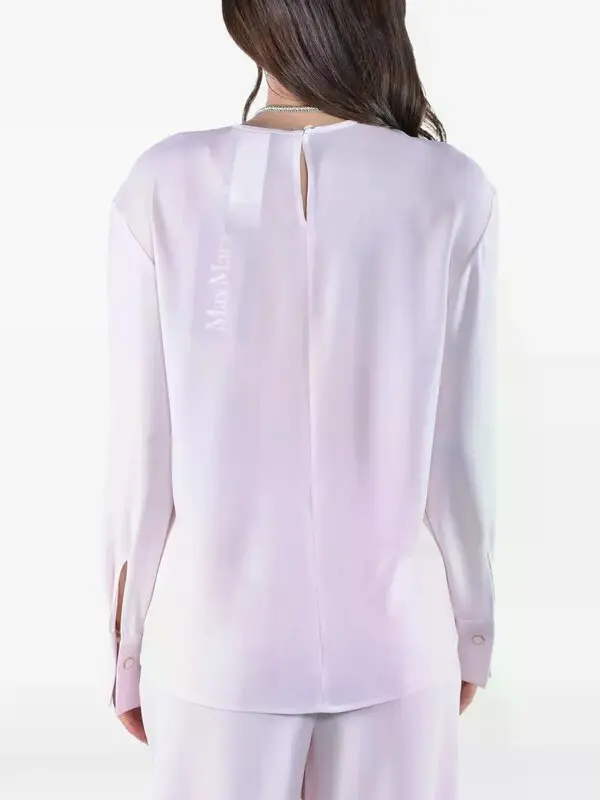 Max Mara Pleated Cut-out Blouse