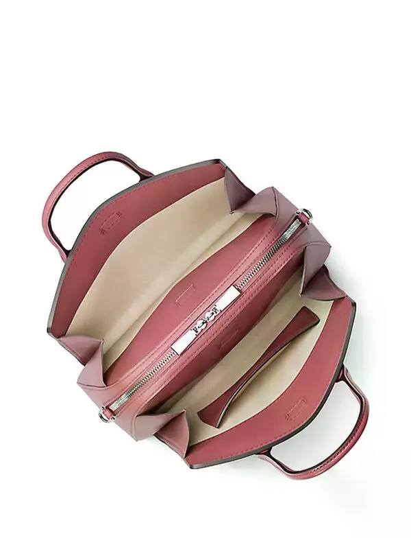 Michael Kors Logo-print Calf Leather Trim Tote Bag
