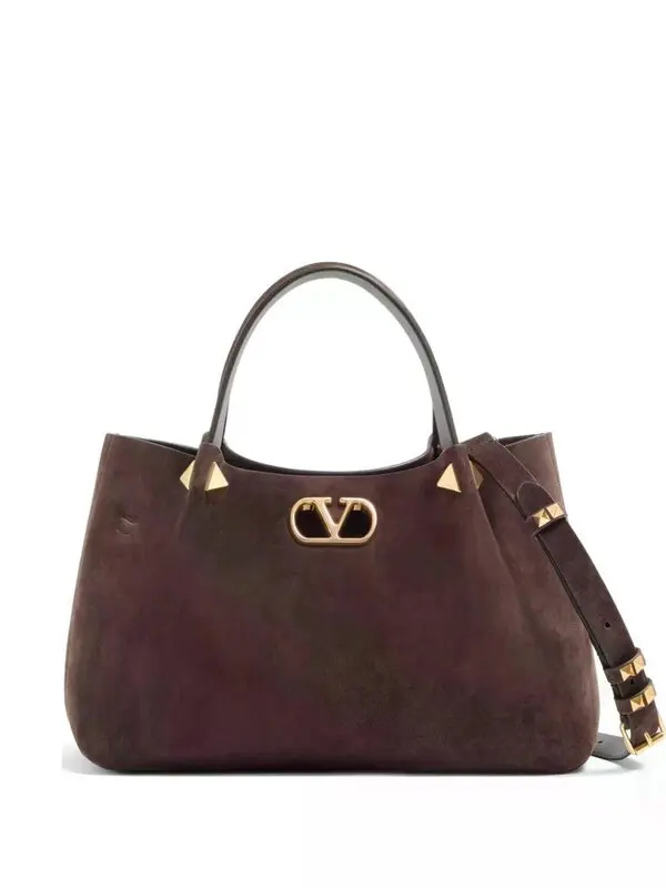 Valentino Garavani Small Shopping Bag In Soft Suede