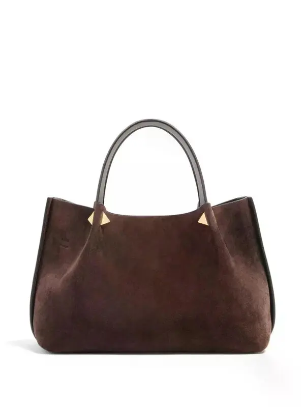 Valentino Garavani Small Shopping Bag In Soft Suede