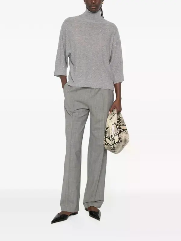 Fabiana Filippi Embellished High-neck Trousers